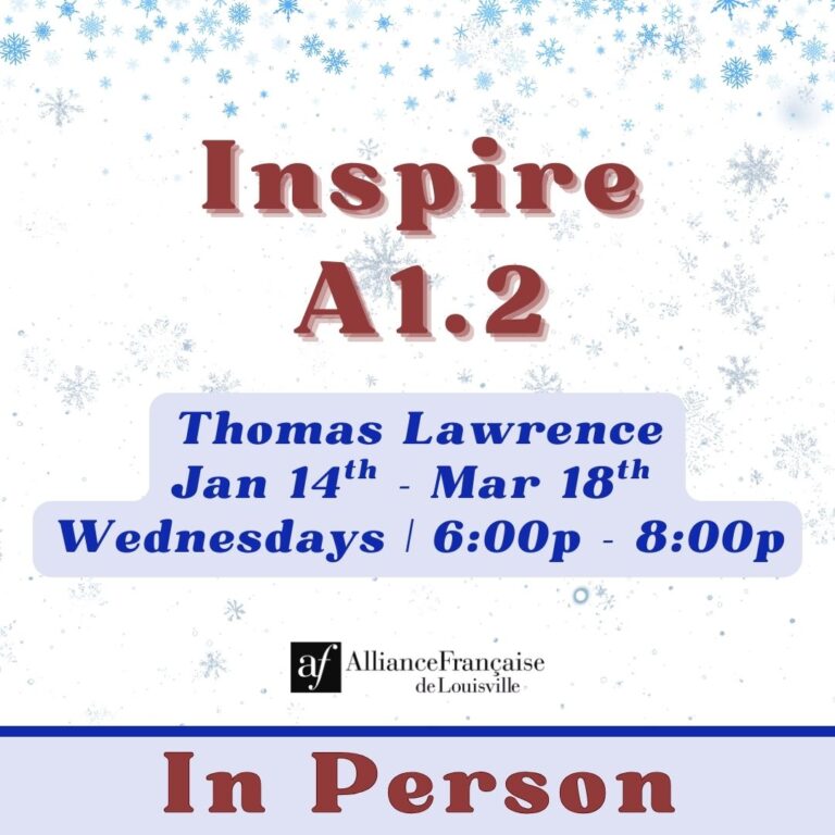Classes for Adults – Alliance Française de Louisville